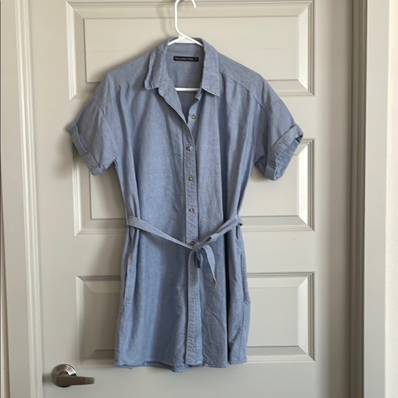 Abercrombie & Fitch | Dresses | Light Blue Buttonup Shirt Dress | Poshmark